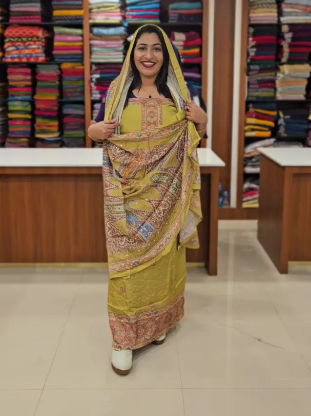 PARTY WEAR PURE GEORGETTE FABRIC DIGITAL PRINT AND STONE WORKED ...